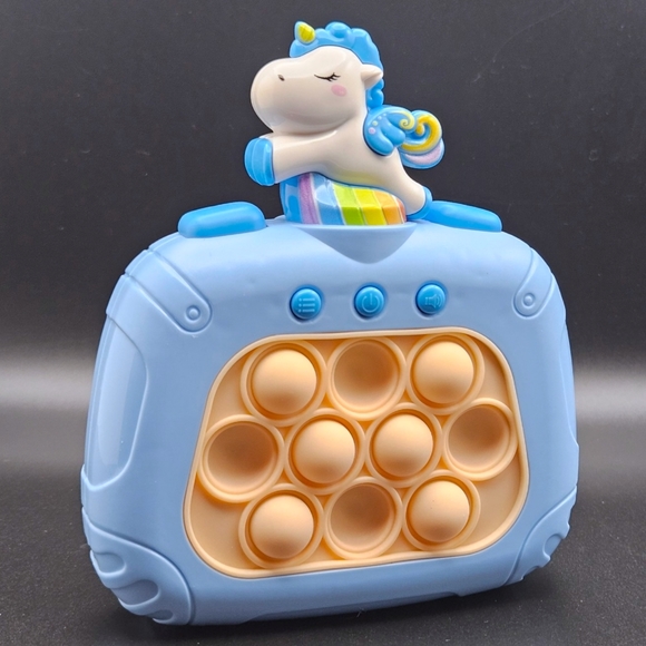 Quick Push | Toys | 2 Blue Unicorn Quick Push Pop It Light Up Girls ...